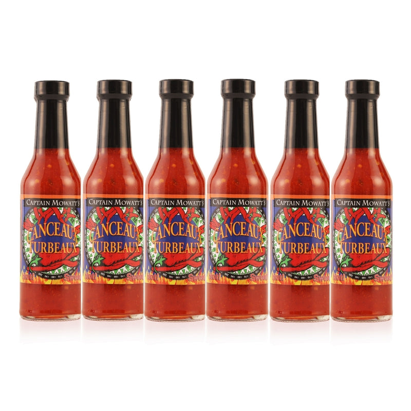 Canceaux Turbeaux 5 pack - Hot sauce, sweet garlic flavor with a kick.