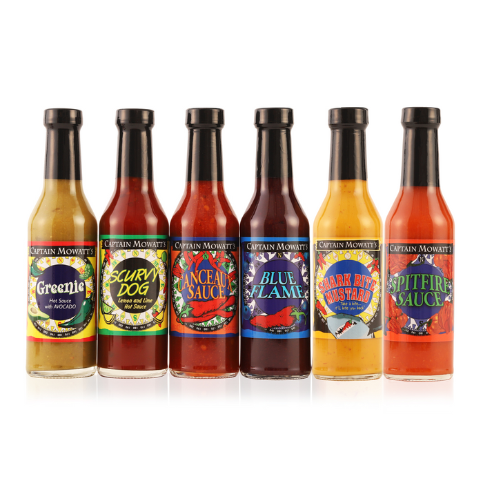 Favorite 5 pack - Captain Mowatt's favorite hot sauce gift pack.